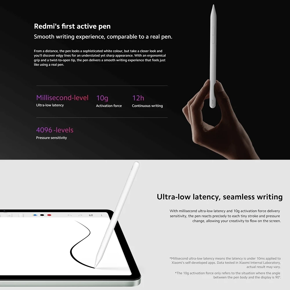 Xiaomi Redmi Pad Pro Smart Pen Ultra-low Latency Seamless Writing [Only ...