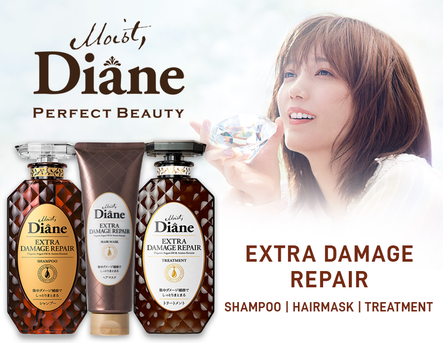 Moist Diane Extra Damage Repair Shampoo - Refill (330 ML) | Shopee ...