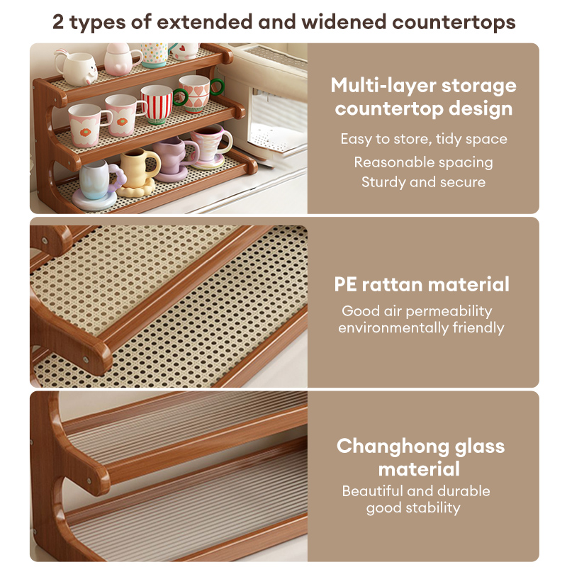 Cup Holder Storage Rack Dining Table Countertop Cup Holder Tabletop Tea ...