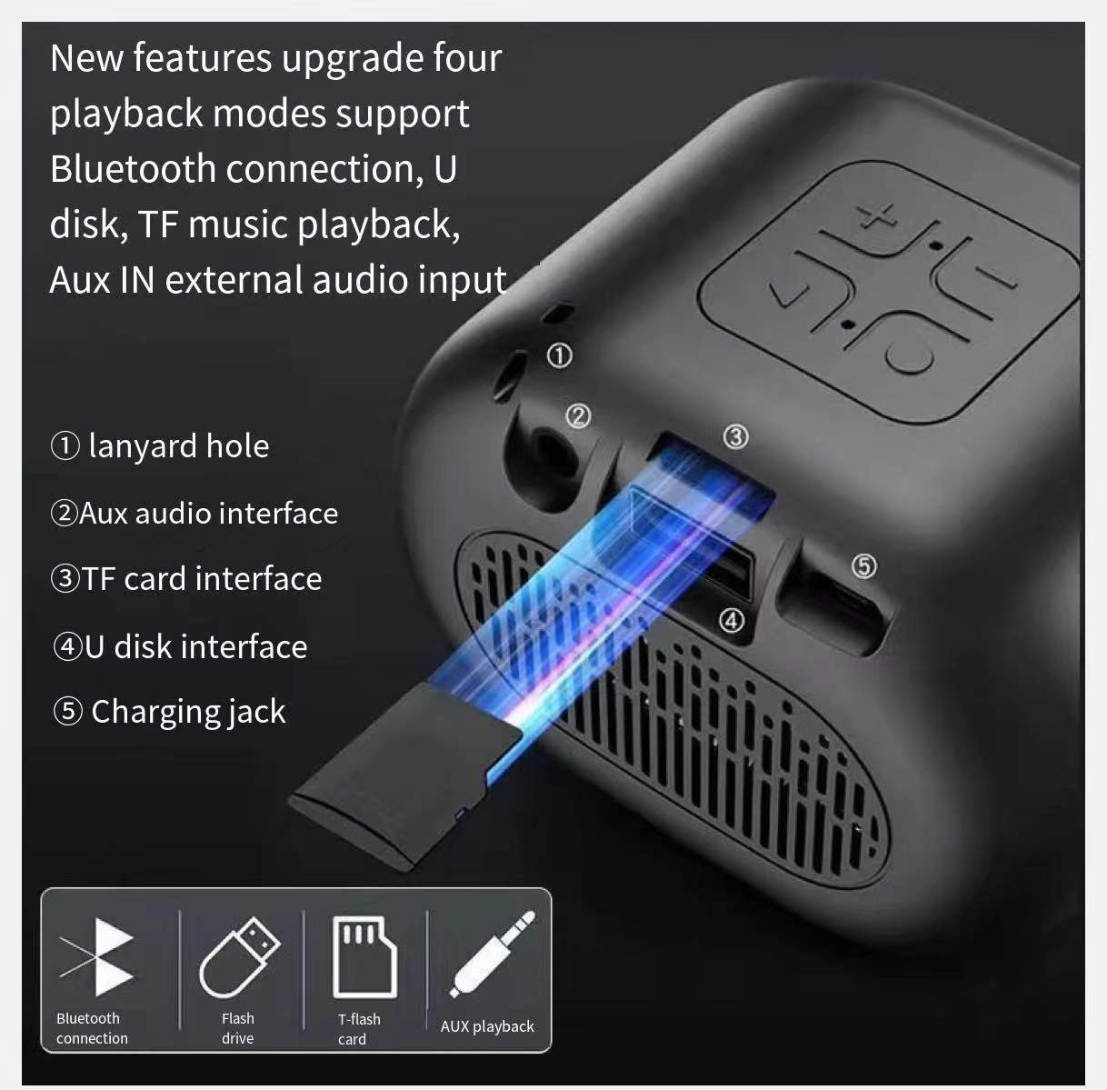 Bluetooth Small and Lightweight Rechargeable Mini Speaker for PC ...