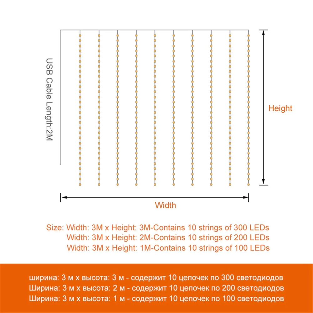 OOKAS Curtain Light LED Icicle Christmas Lights Rainbow Window Lamp ...