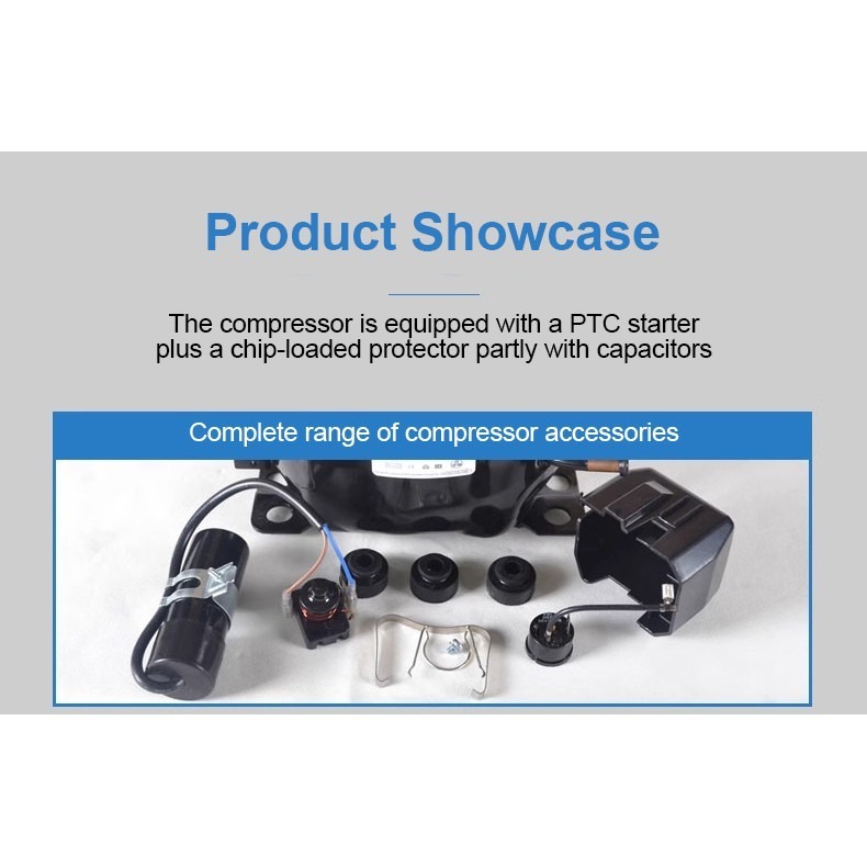 Refrigerator Compressor 130-208W Horsepower QD52H/QD91H R134a 220v ...