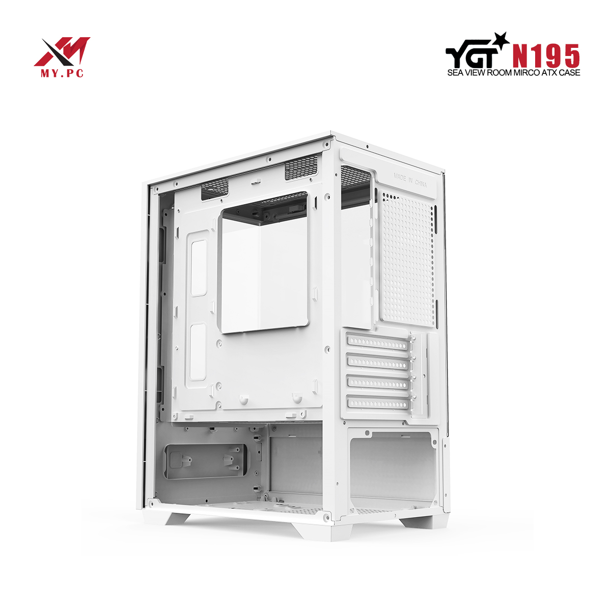 YGT N195 Sea View Room Chassis ITX/Micro ATX Black/White Gaming Case | Shopee Philippines