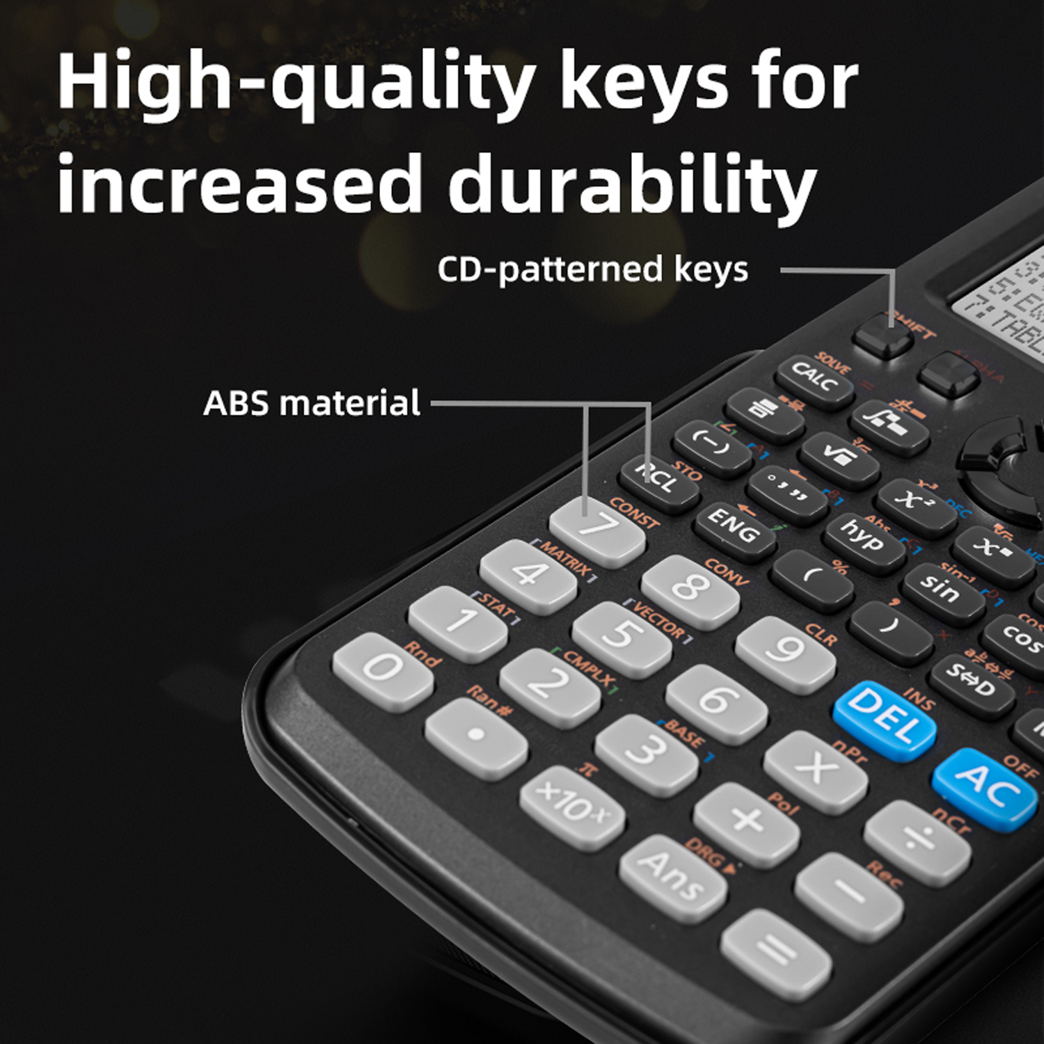 Deli D991EX Textbook Display Scientific Calculator 552 Functions ...