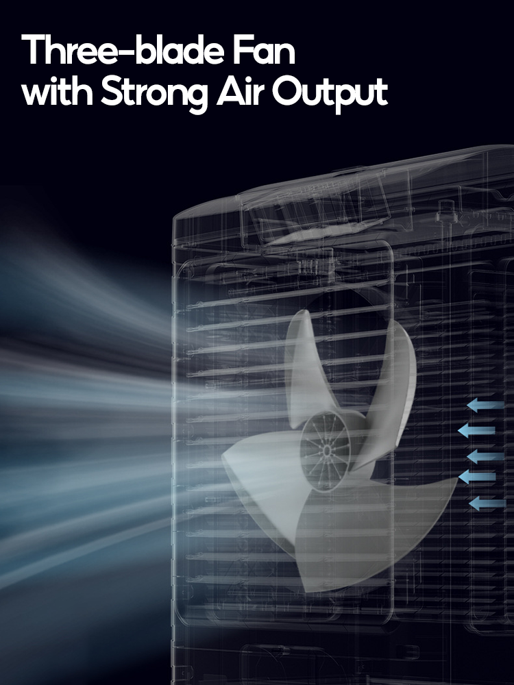 Tixx Air Cooler Fan Inverter Mobile Portable Aircon 40L Button/Remote ...