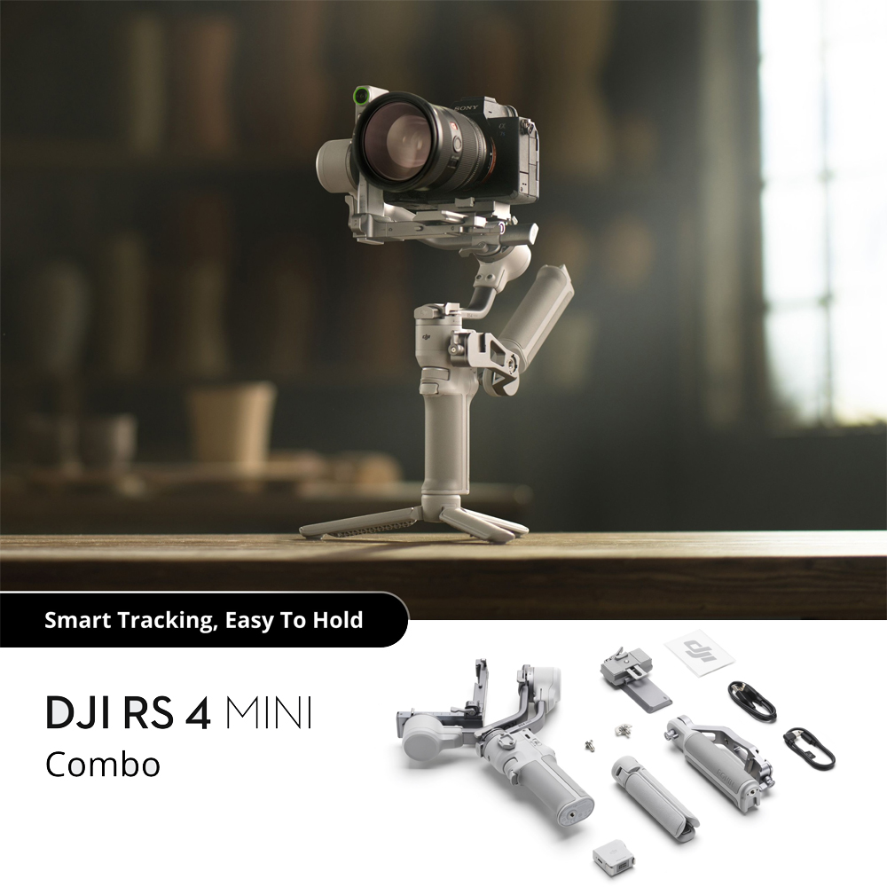 DJI RS RONIN MINI 4 Handheld Gimbal Stabilizer Combo Kit with Tracking ...