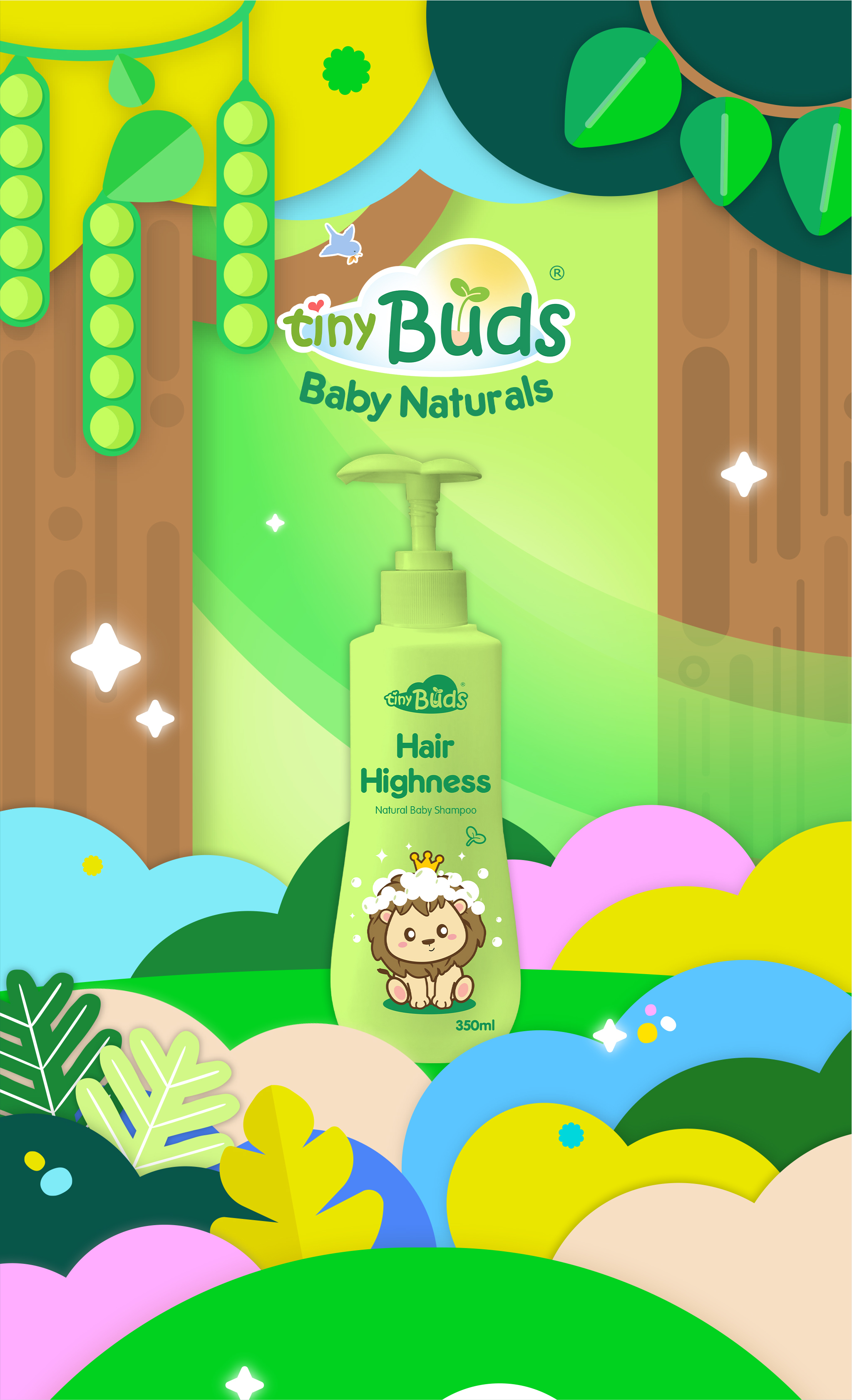 Tiny Buds Hair Highness Baby Shampoo 350ml | Shopee Philippines
