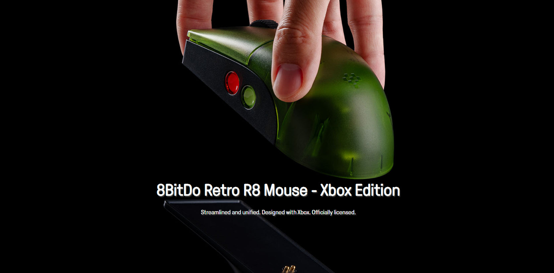 8Bitdo Retro R8 Tri-Mode Mouse with Charging Dock Xbox Edition (85CB ...