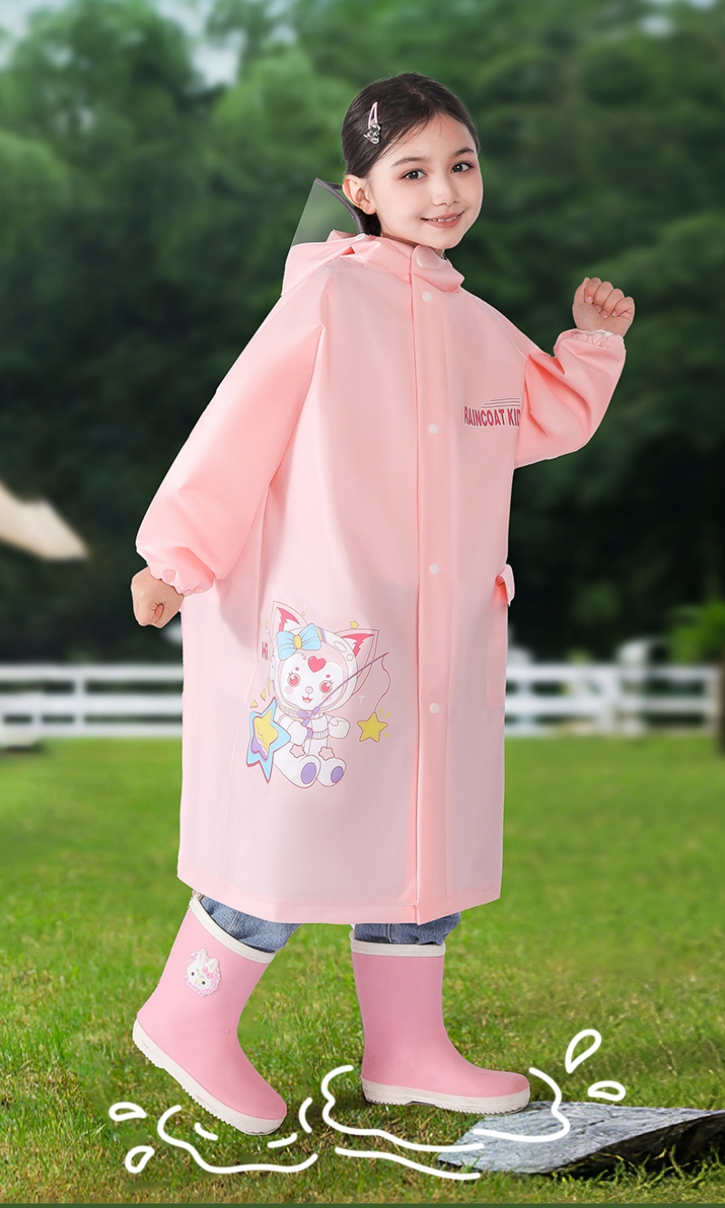 Kids Raincoat Cartoon Waterproof Raincoat Hooded Outdoor Raincoat Boys And Girls Universal Rain ...