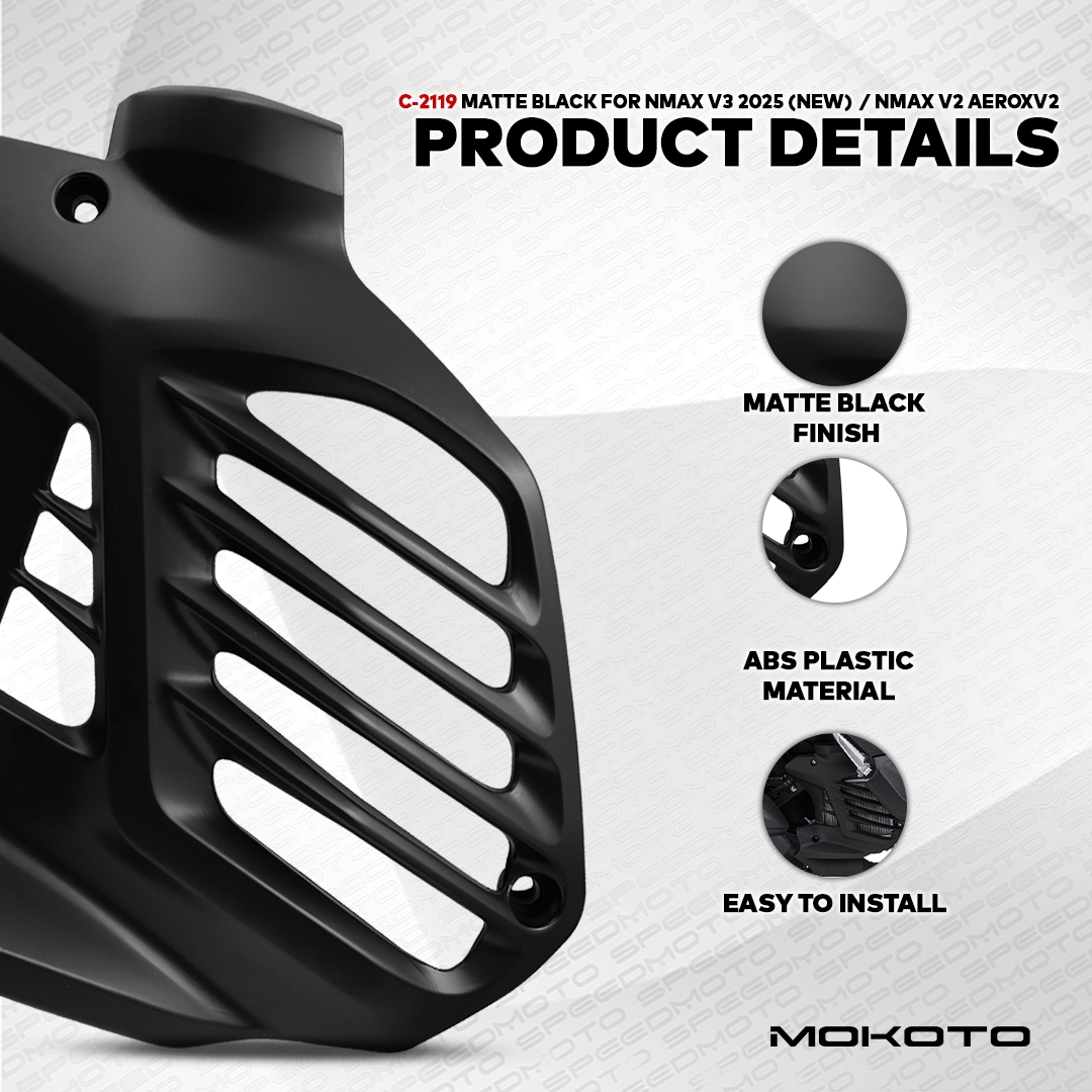 MOKOTO YAMAHA NMAX V2/V2.1/V3 STANDARD/AEROX V2 RADIATOR COVER ENGINE ...