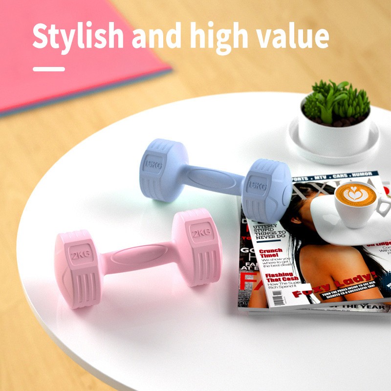 2PCS Dumbbell Set For Women 0.5KG/1KG/2KG Home Dumbell/Kettlebell ...