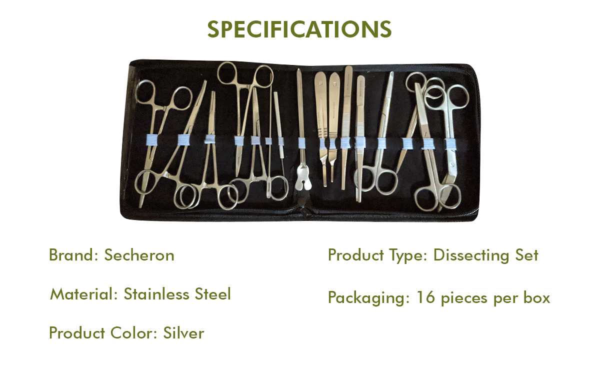 Secheron Minor Kit/ Dissecting Kit (16pcs) | Shopee Philippines