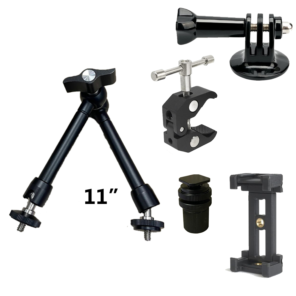 Pxel Articulating Magic Arm Super C-Clamp with Dual Ball Heads for ...