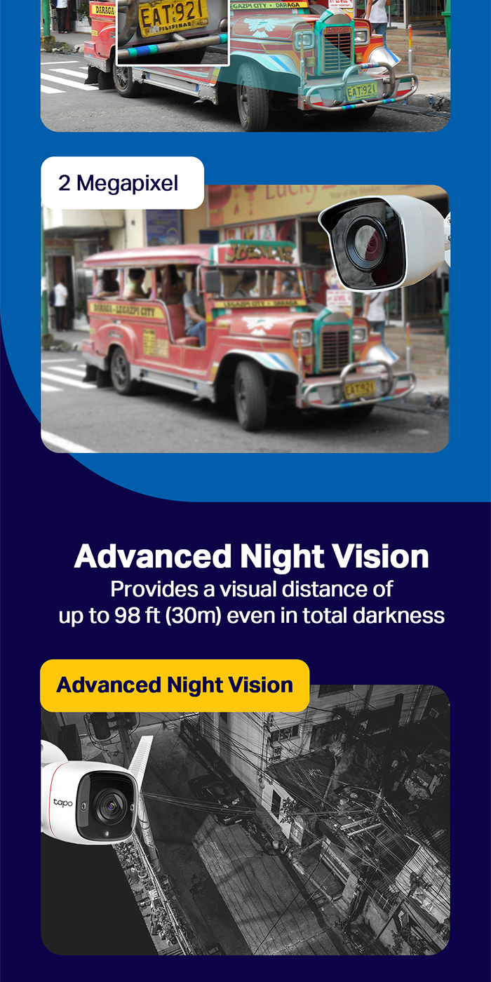 Funhouse | TP-Link Tapo TC65 3MP Outdoor Night Vision Motion Detection ...