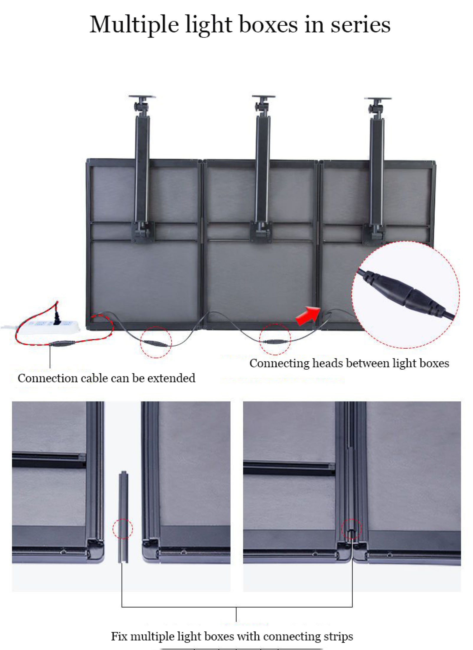 LED billboard display With telescopic boom hanging menu board display ...