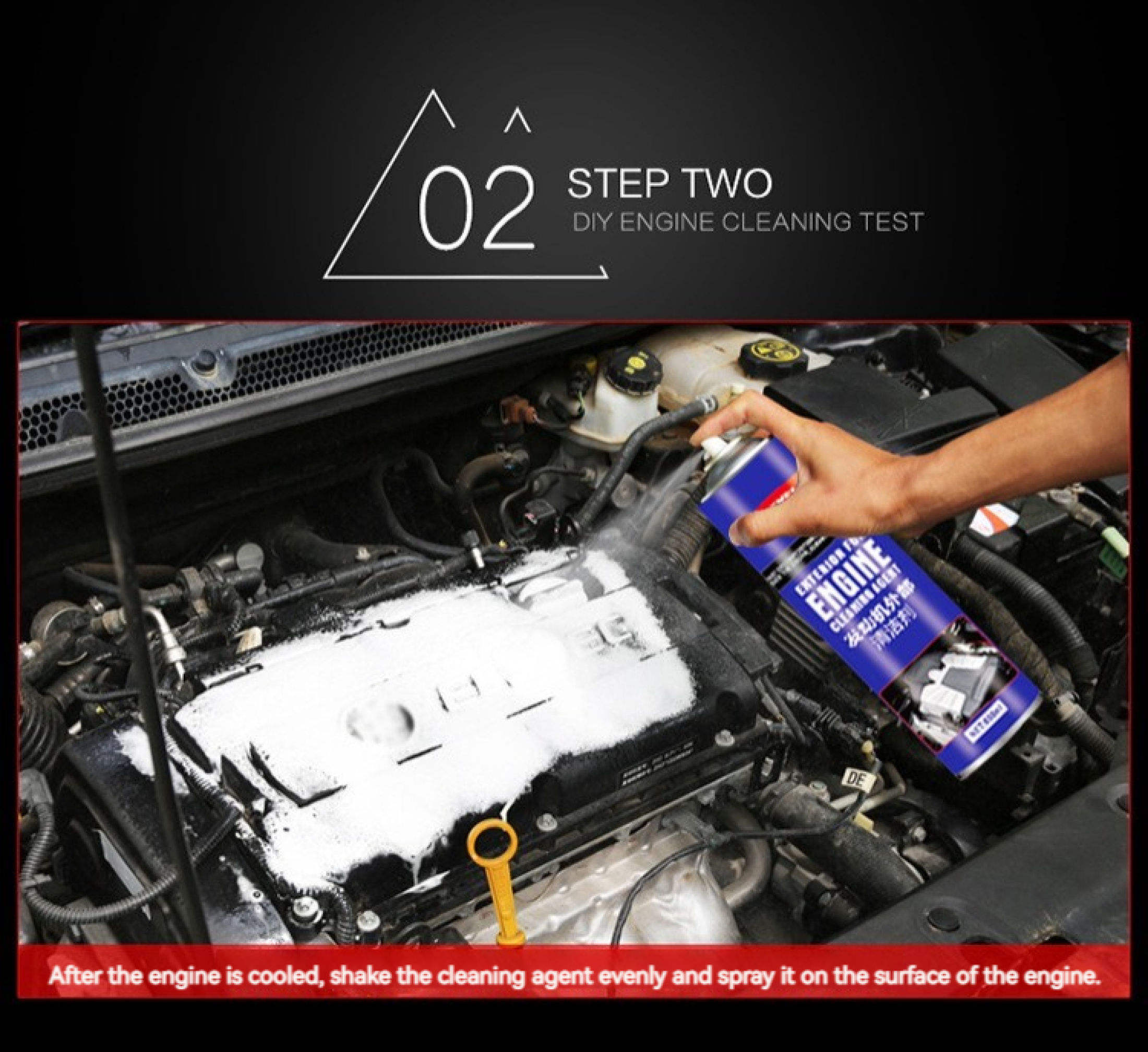 650ml Engine Cleaner Spray,degreaser engine detailing spray for car and ...