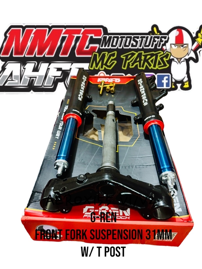 G REN FRONT FORK SUSPENSION W/ TPOST 31mm AEROX155 V1/V2 | Shopee ...