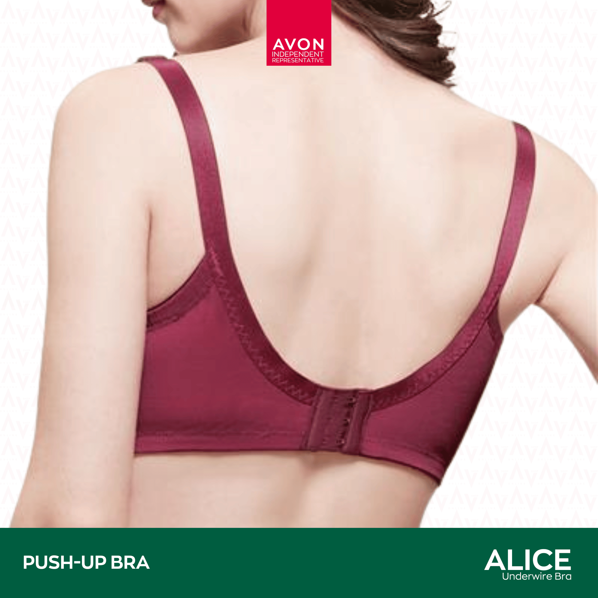 AVON ALICE Underwire Push-Up Shapemakers Plus Size Bra (38B to 42B) | Shopee Philippines