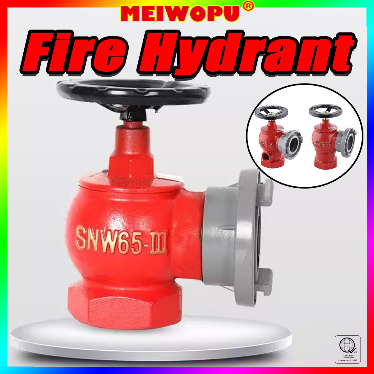 Indoor Fire Hydrant Rotating Pressure Reducing Fire Hose Valve ...