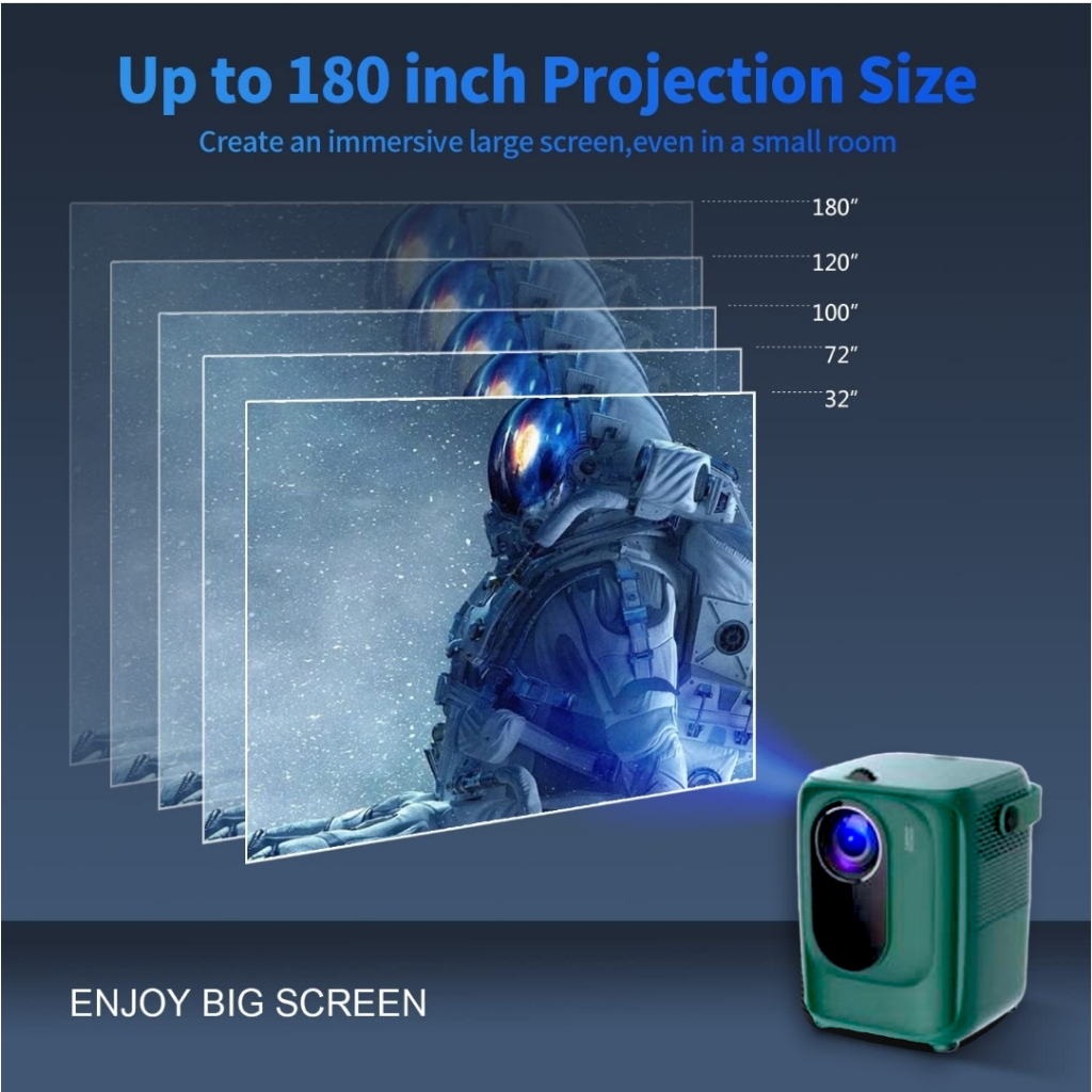 Projector S10 Portable Smart Mini 4K UHD LED Projector OS Android WiFi ...