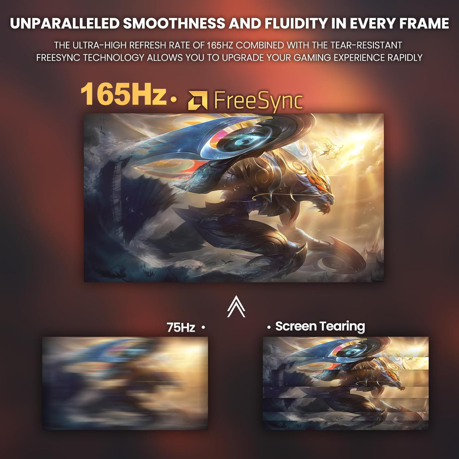 EXPOSE 27 inch Gaming Monitor 165Hz/144Hz Desktop PC Compute 24'' IPS ...