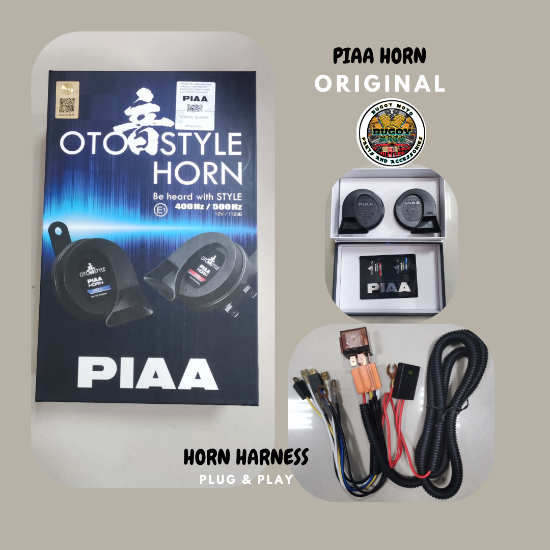PIAA HORN ORIGINAL GOLD WHITE QR (OTO STYPE HORN , LOUD HORN) 400Hz/500Hz 12V/dB | Shopee ...
