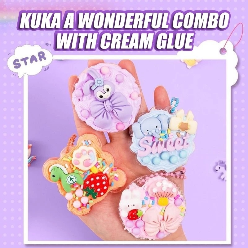 Cream Guka Set Material Bag 303 PCS for Children DIY Handmade Girls ...