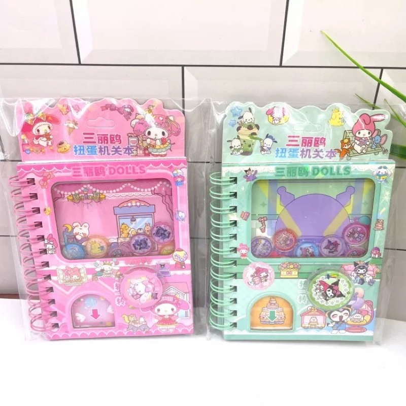 Sanrio Style Gashapon Machine Shake Notebook Fun Cute Coil Record ...