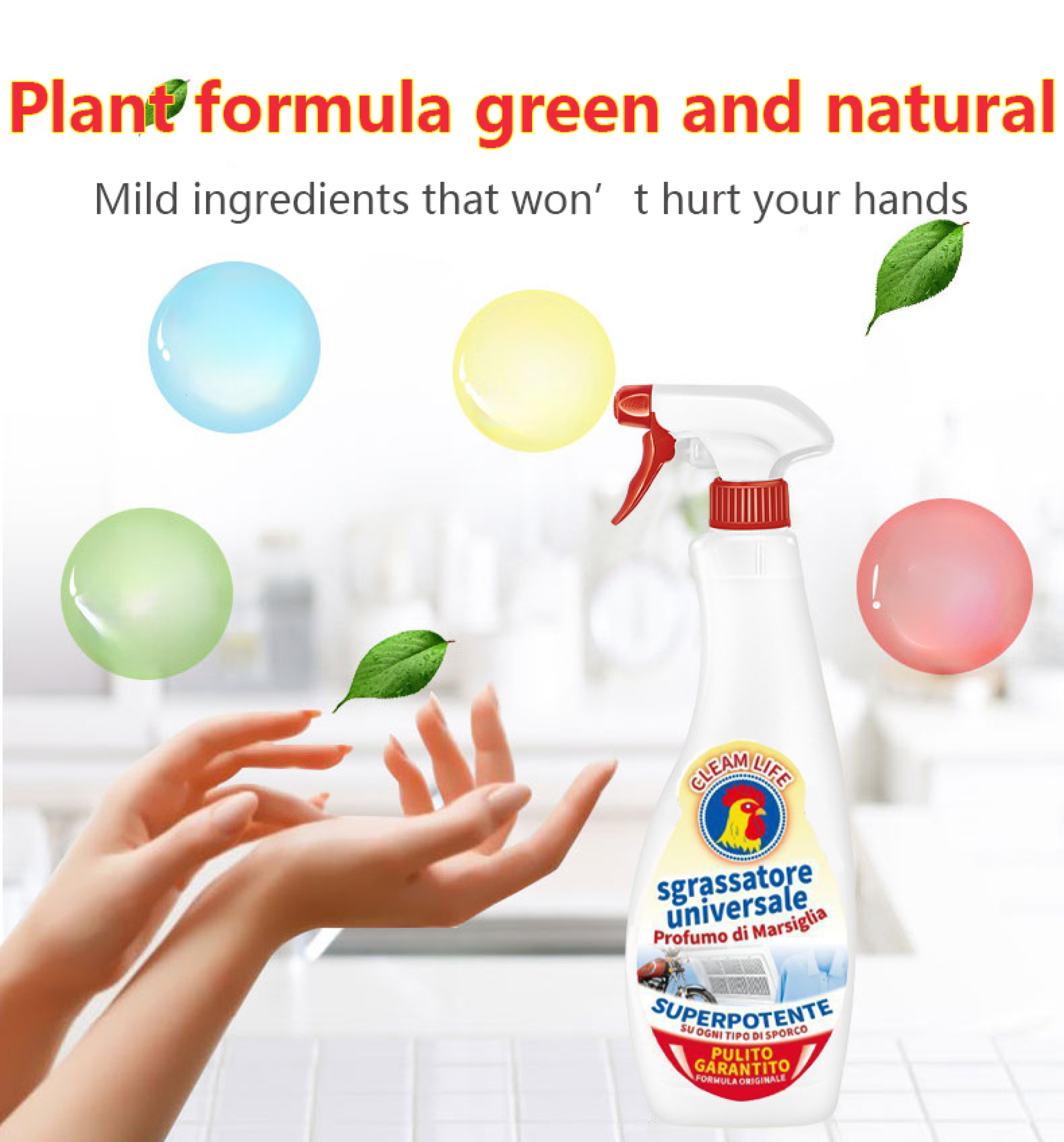 Kitchen grease cleaner, grease cleaning spray, range hood stain cleaner ...