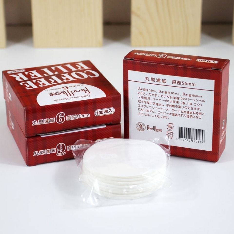 Circular coffee filter paper -100 sheets/box Filter for Moka Pot Paper ...