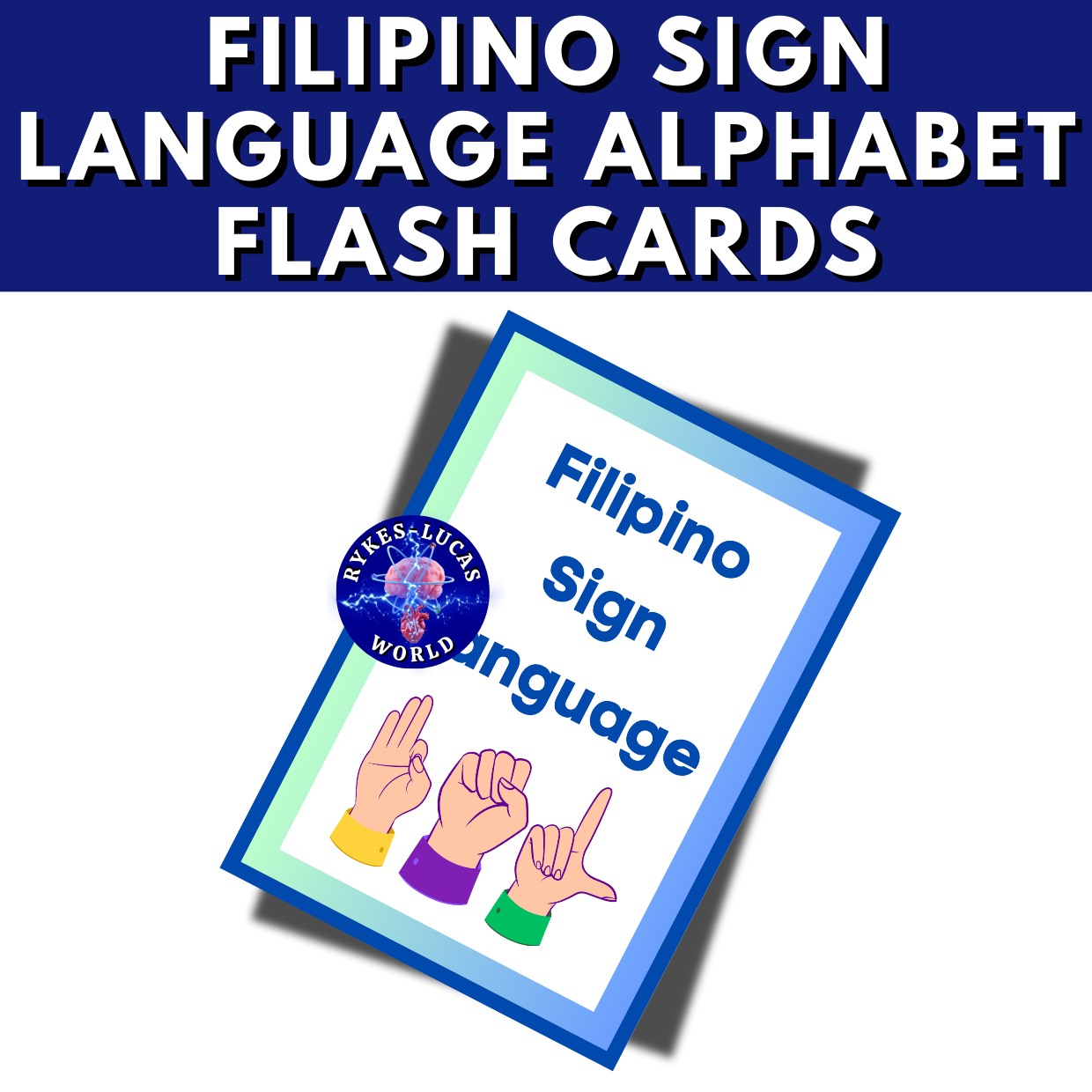 FILIPINO SIGN LANGUAGE ALPHABET FLASH CARDS FOR KIDS EDUCATIONAL ...