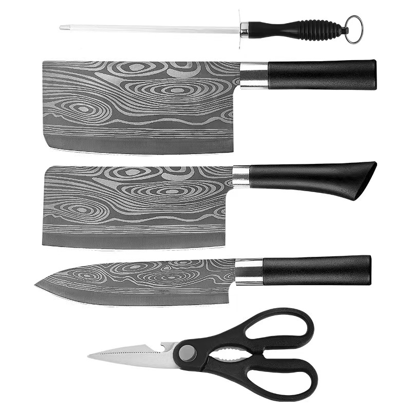 【LEUSE】Stainless steel knife set - chef knife, bread knife, utility ...
