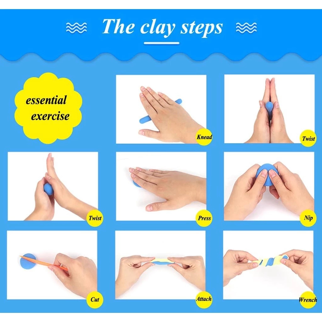 36 Colors Super Lightweight Air Dry Modeling Clay Kit DIY Lightweight ...