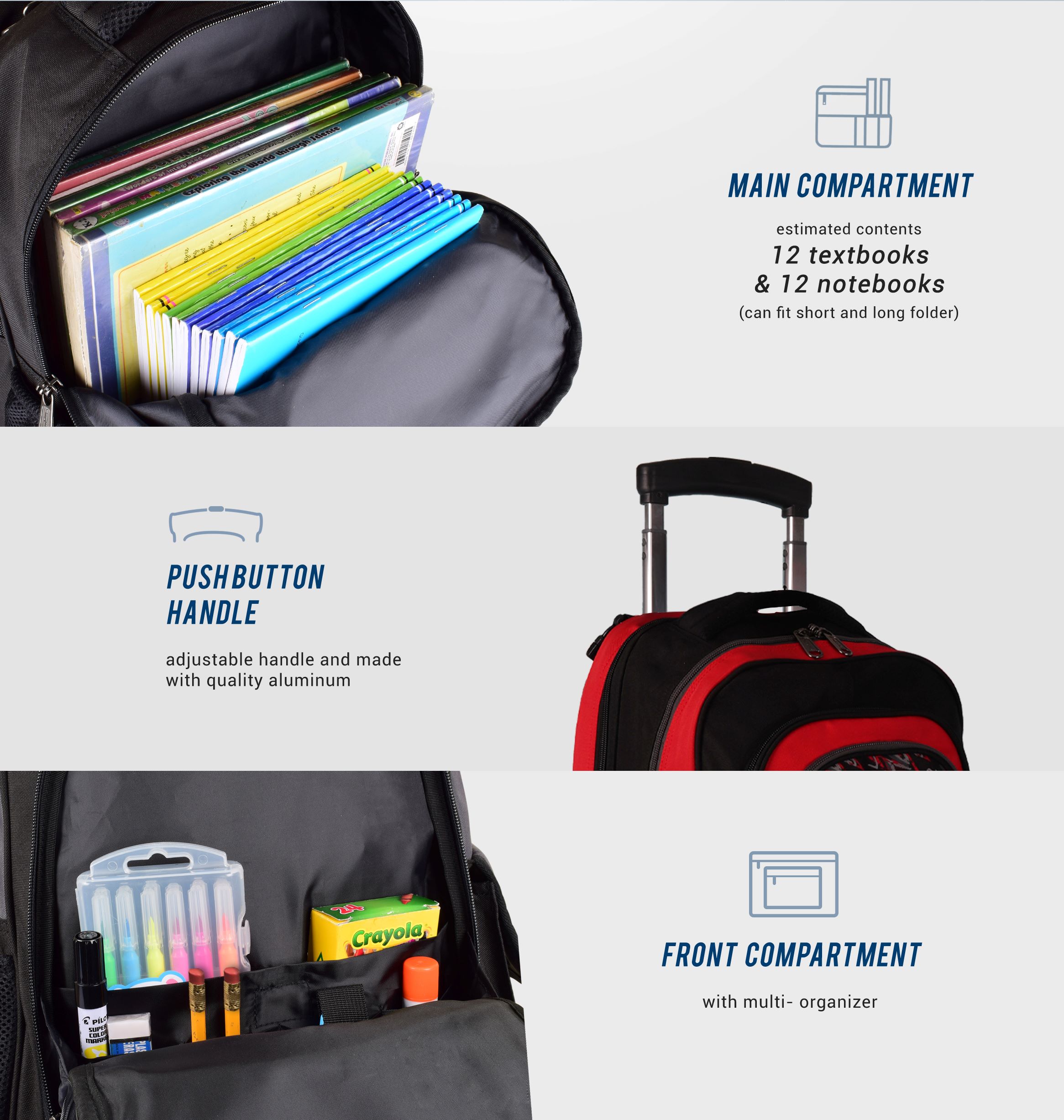 Hawk 5792 Large Backpack Stroller with VIRUPRO Anti-Microbial ...