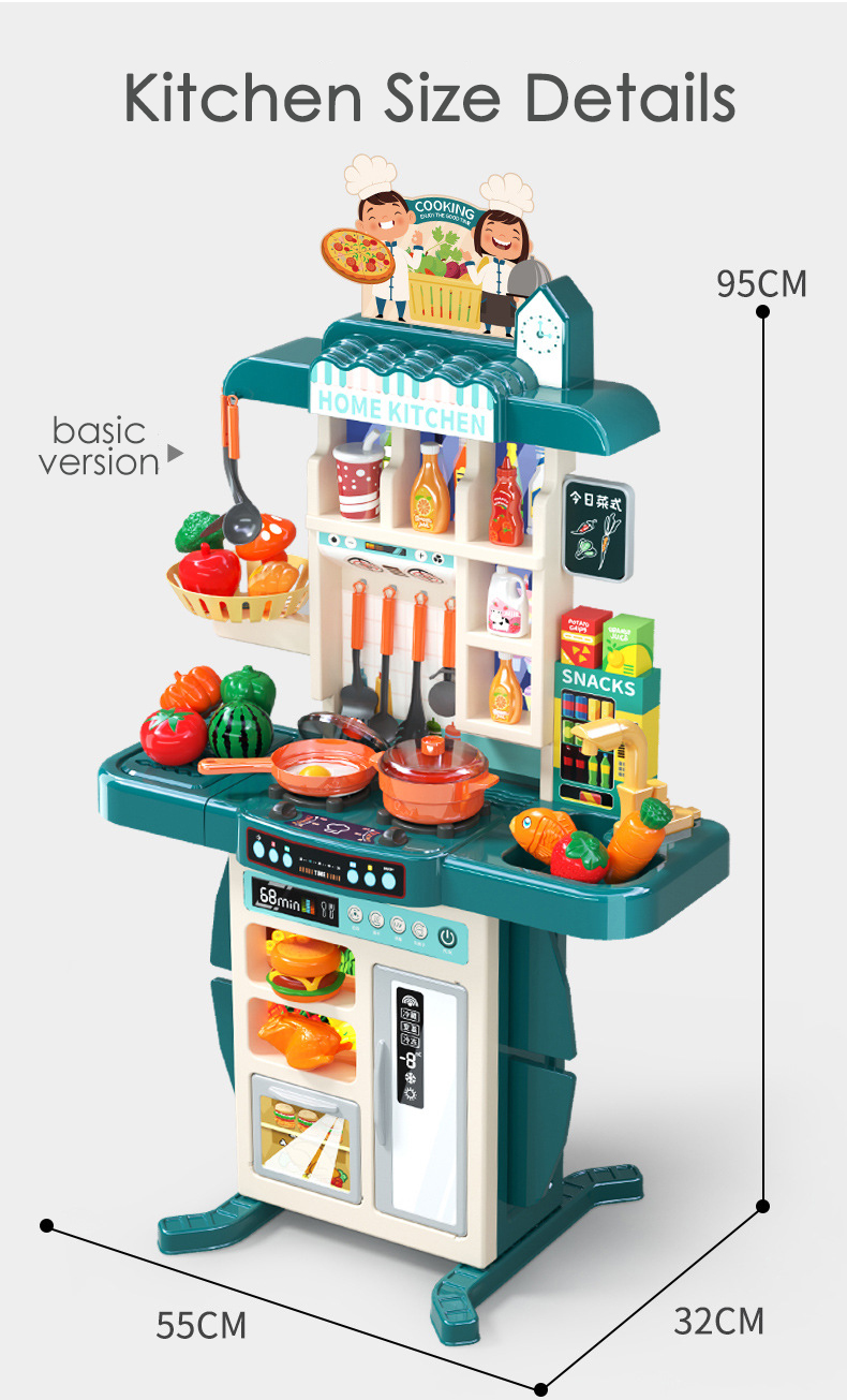 Cooking Set Toys Kitchen Toys for Girls Kitchen Toy for Kids Kitchen ...