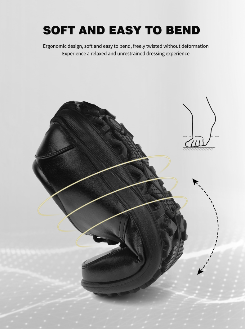 【M&C】 VOFOX Black Shoes for Kids Boys Leather Shoes Kid Fashion ...