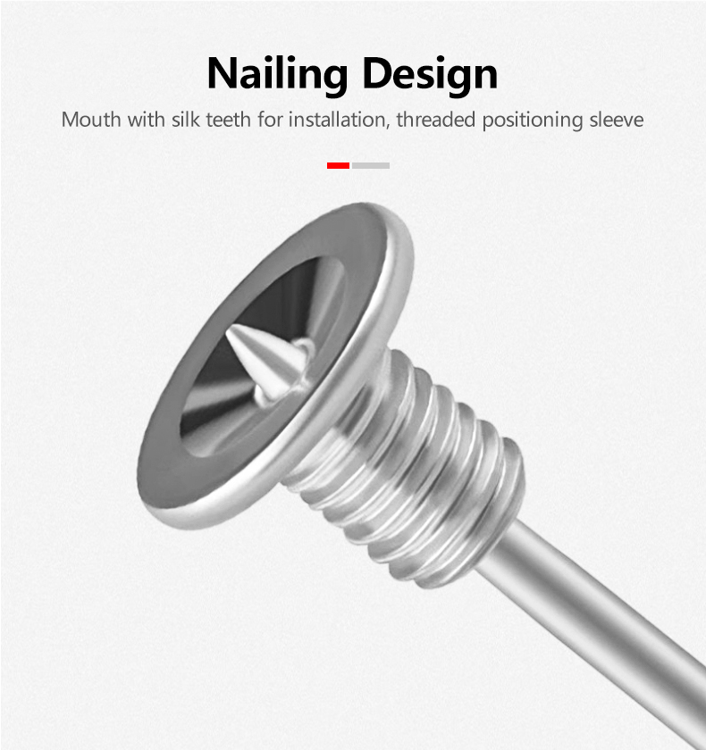 MIFFY Threaded Nail Mini M8 Thread Integrated Nail Gun Nail Threaded ...