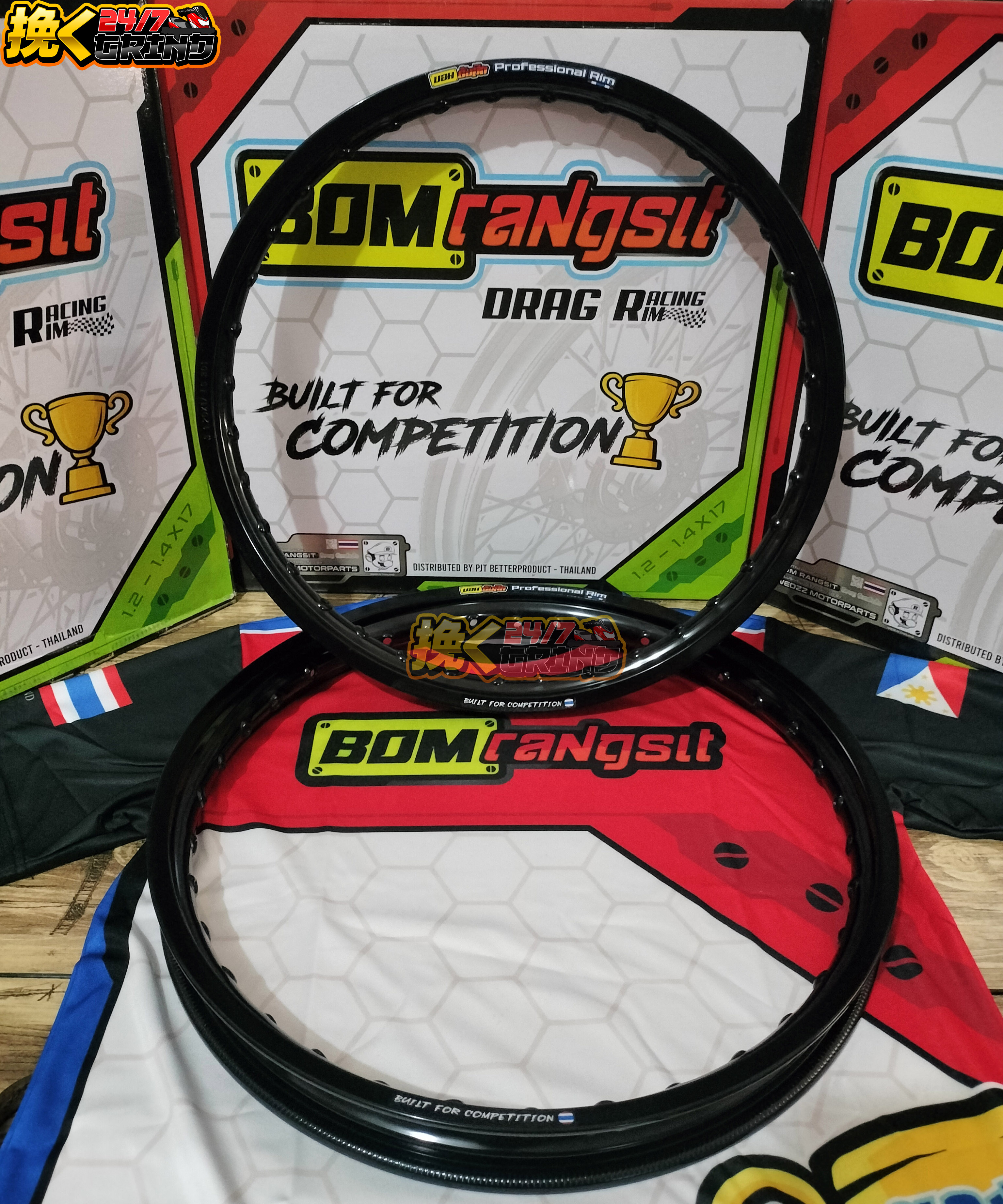 Bom Rangsit Professional Rims 17s 1.2 x 1.4 Dual Sided Rim Alloy ...