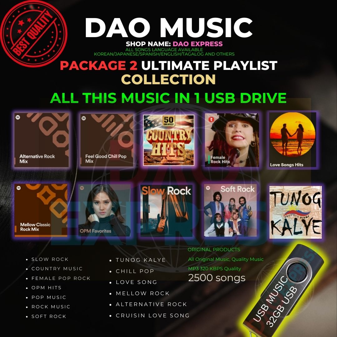 USB FLASHDRIVE WITH SONGS MUSIC Original 320 kbps Music Song Collection ...