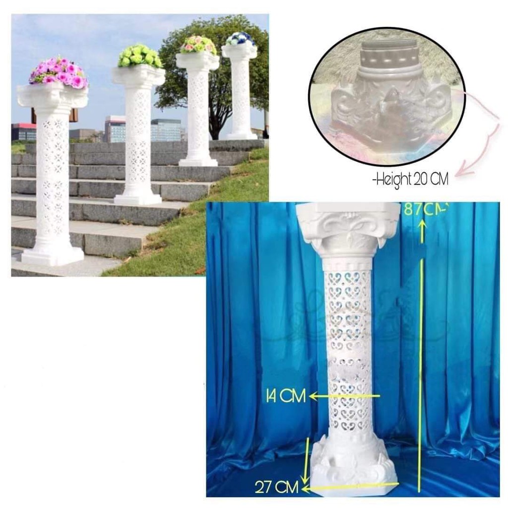 White roman column wedding road/pillar Column Props For Wedding Party ...