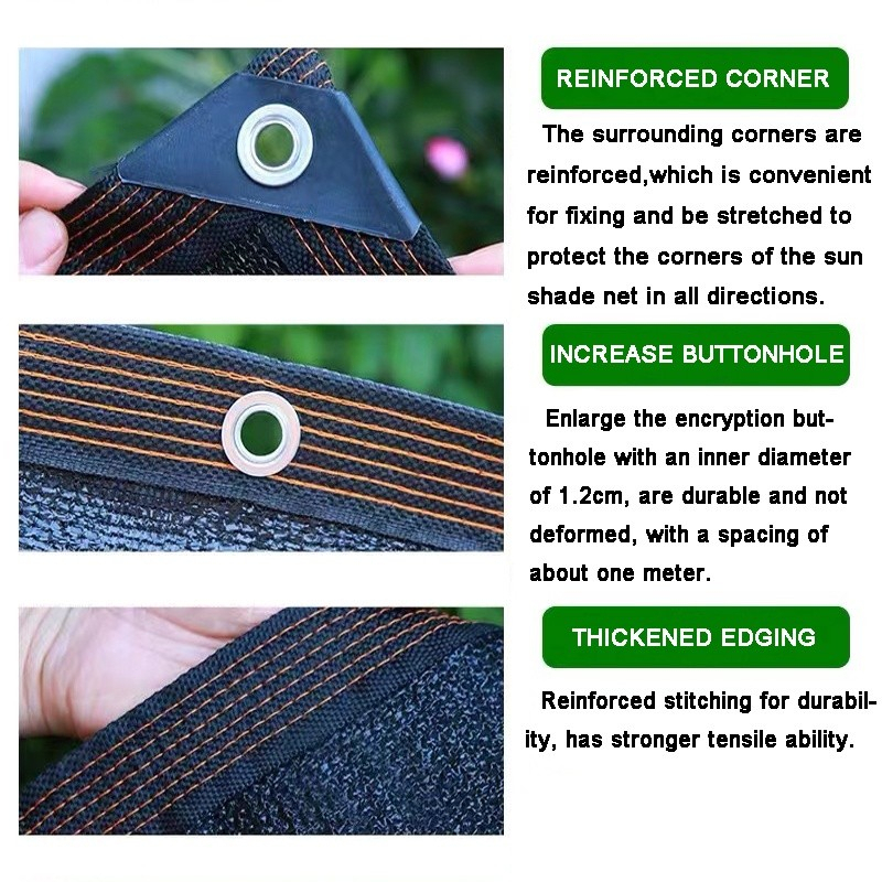 Thickened 95% Coloring Rate Sun Shade Net 6X6M ANTI--UV Sunscreen Net ...
