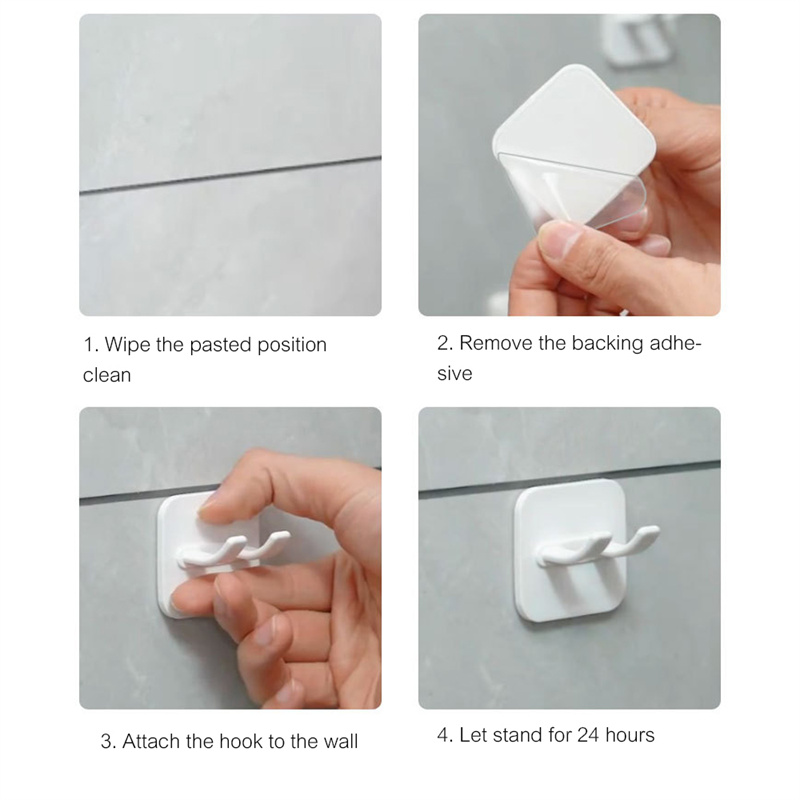Wall Mount Punch-free Power Cord Storage Rack Hooks Kitchen Plug ...