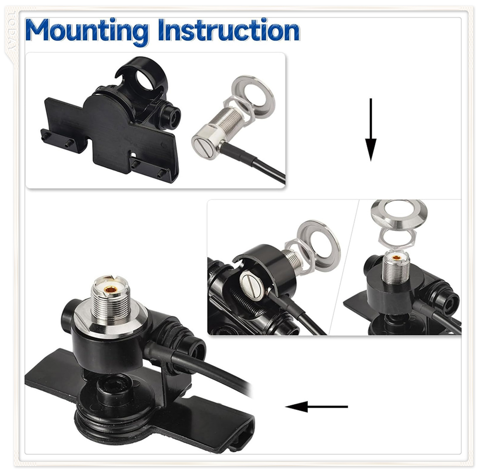 DUAL BAND NL-770R Car Antenna For Car Mobile Radio Baofeng BTECH UV ...