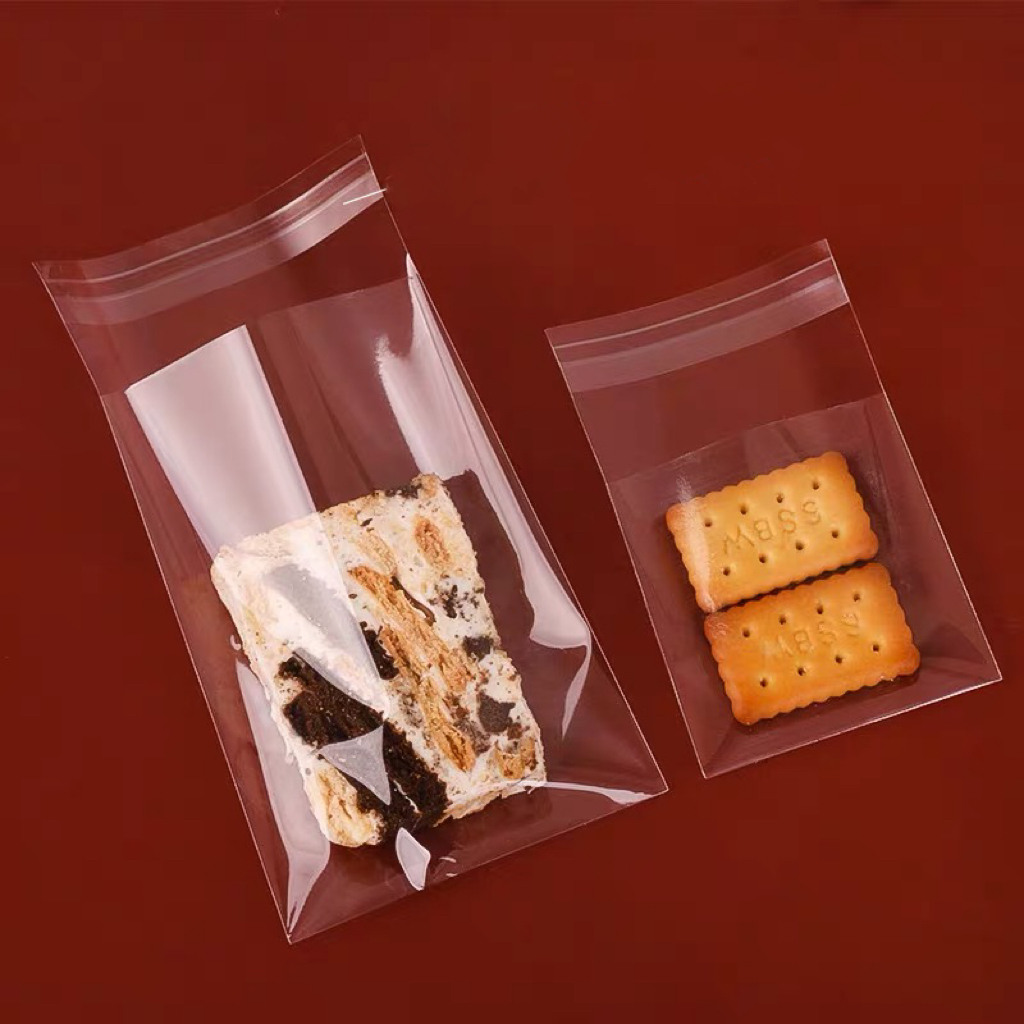 【100 Pcs】OPP Plastic Bag with Adhesive Clear Transparent Durable Self ...