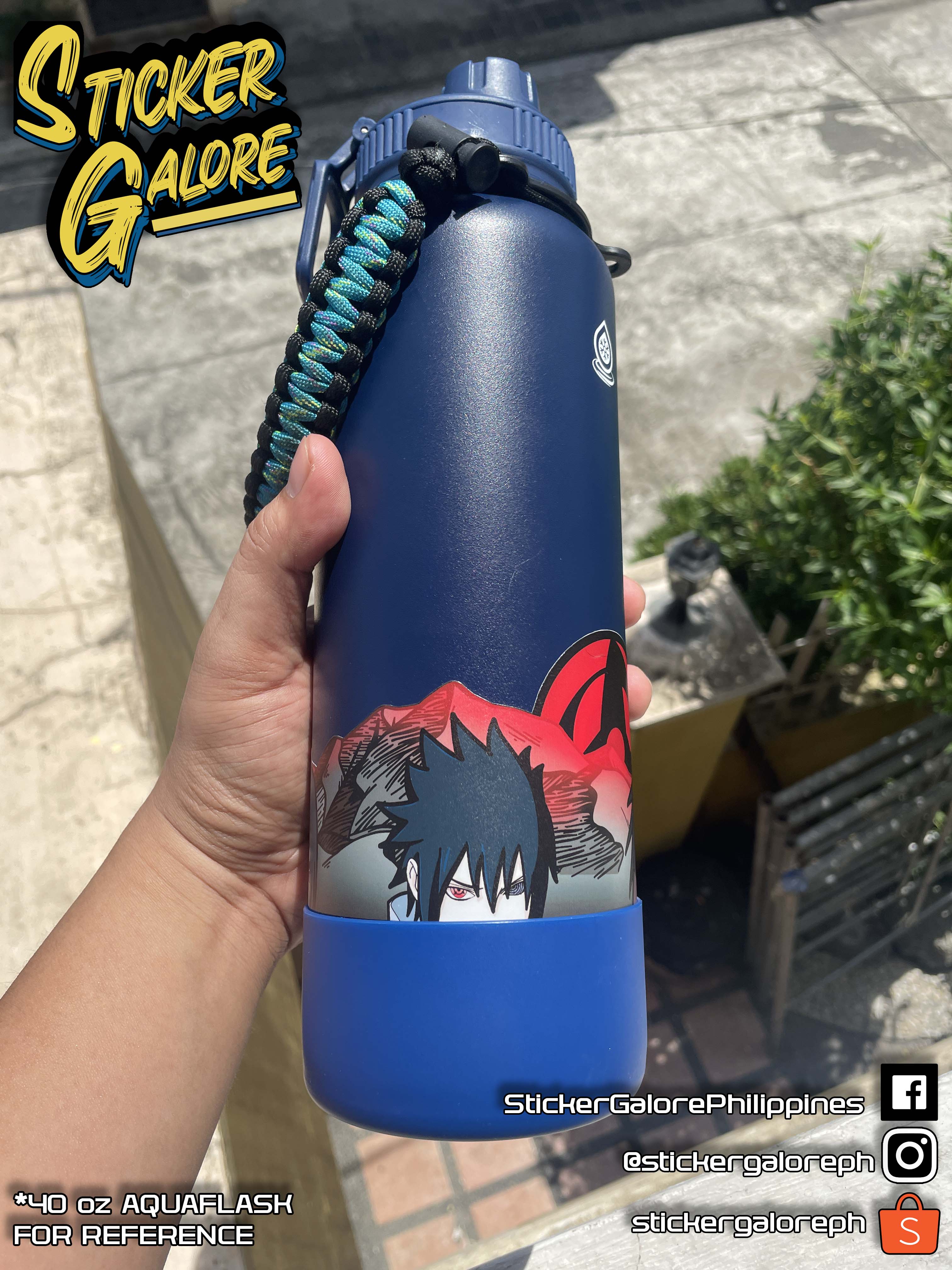 UCHIHA AQUAFLASK INFINITY STICKER (WATERPROOF & SCRATCH PROOF) | Shopee ...
