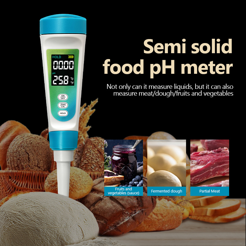 Food Liquid Temperature pH Meter Steamed Bread pH Meter Water Quality ...
