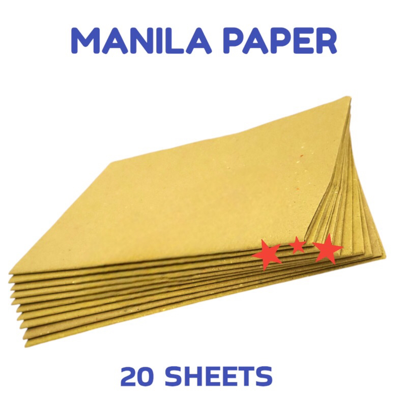 1 Pack 20sheets Folded | 𝐌𝐀𝐍𝐈𝐋𝐀 𝐏𝐀𝐏𝐄𝐑 | 36"X48" | luckystar | Shopee ...