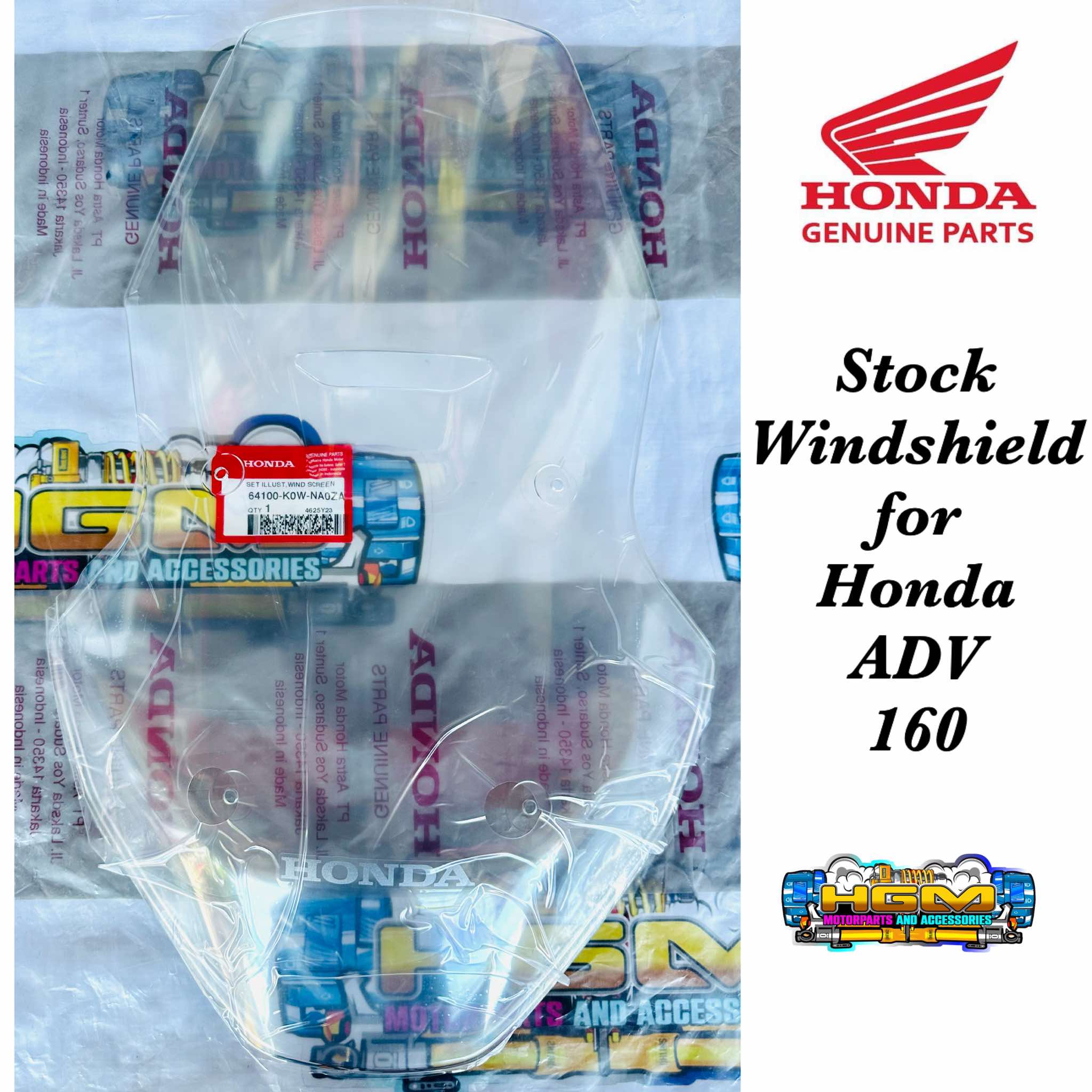 WINDSHIELD FOR HONDA ADV 160 | HONDA GENUINE PARTS | 64100-K0W-NA0ZA ...