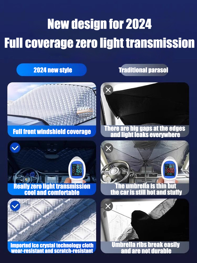 L-XXL Universal Half Car Cover For Sedan SUV Pickup Waterproof Dust ...