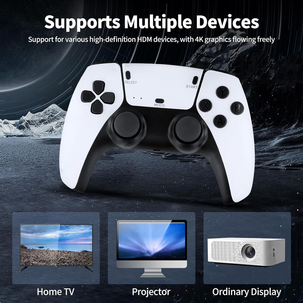 New M15 Wireless2.4G HD 4K Game Stick Arcade Mini Game Machine Retro ...